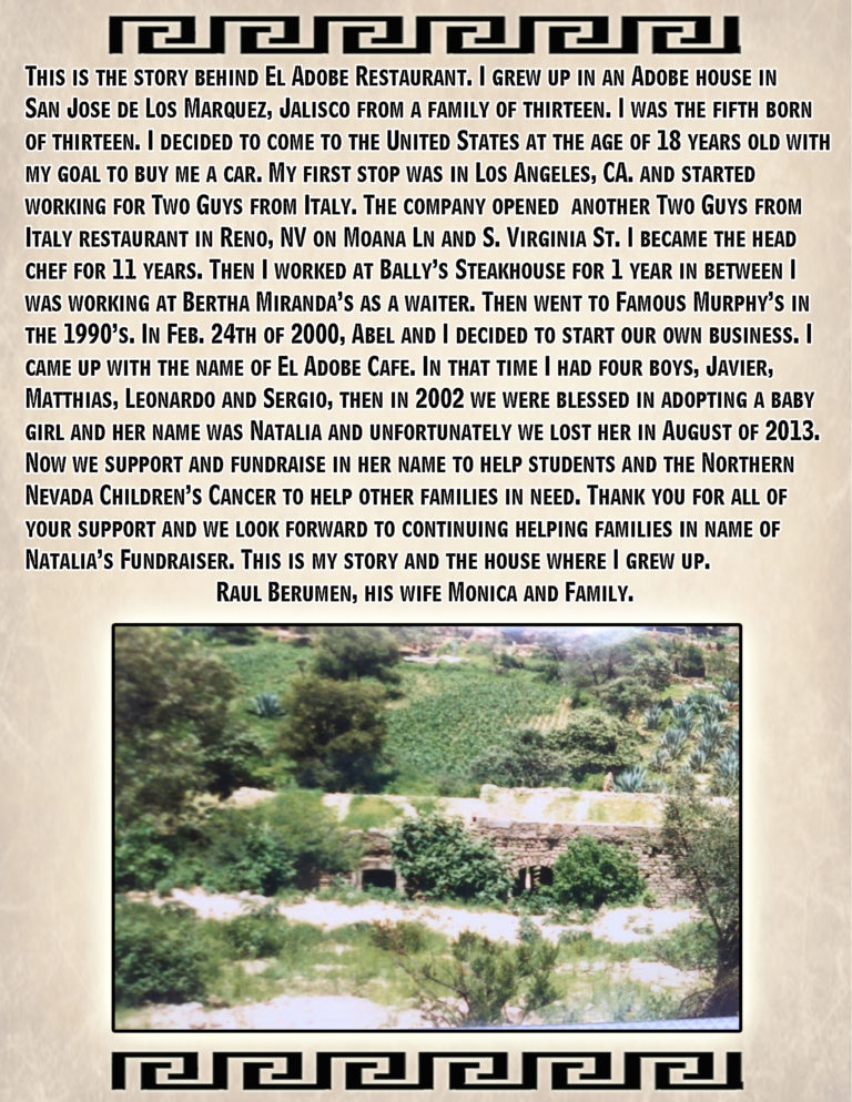 ADOBE ISTORIA - El Adobe Cafe